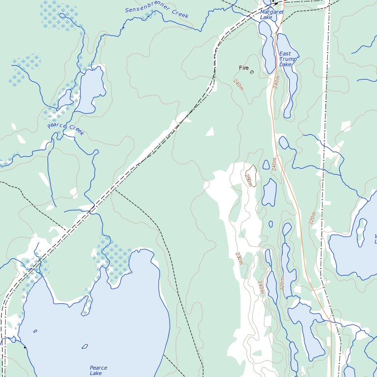 Pearce Lake, ON (042G09 Toporama) Map by Natural Resources Canada ...