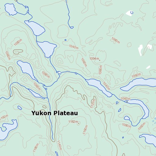 Peters Lake, YT (105B12 Toporama) Map by Natural Resources Canada ...
