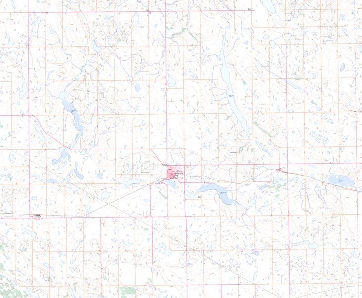 Provost, AB (073D08 Toporama) Map by Natural Resources Canada | Avenza Maps