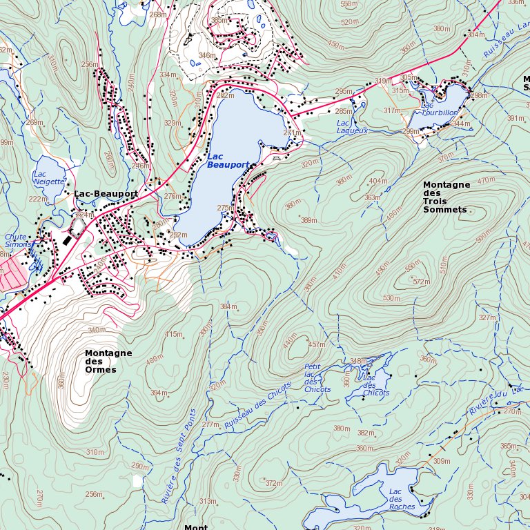 Québec, QC (021L14 Toporama) Map by Natural Resources Canada | Avenza Maps
