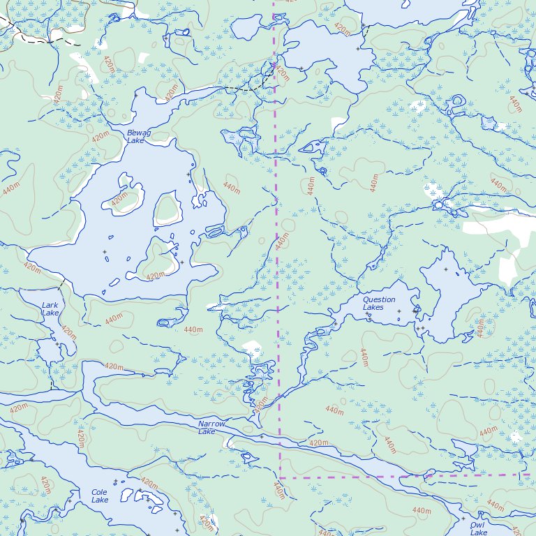 Quetico Lake, ON (052B12 Toporama) Map by Natural Resources Canada ...
