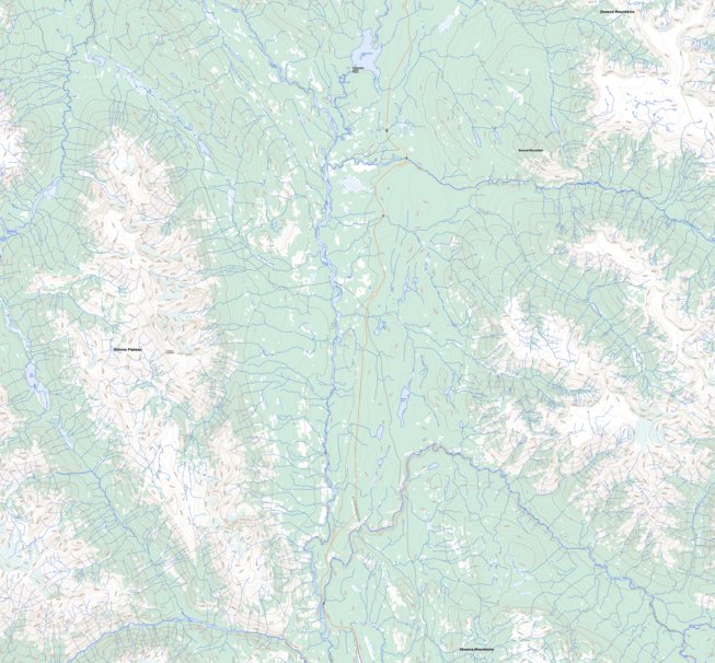 Refuge Lake, BC (104G08 Toporama) Map by Natural Resources Canada ...