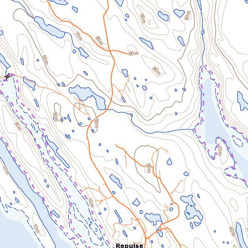 Repulse Bay, NU (046L09 Toporama) Map by Natural Resources Canada ...