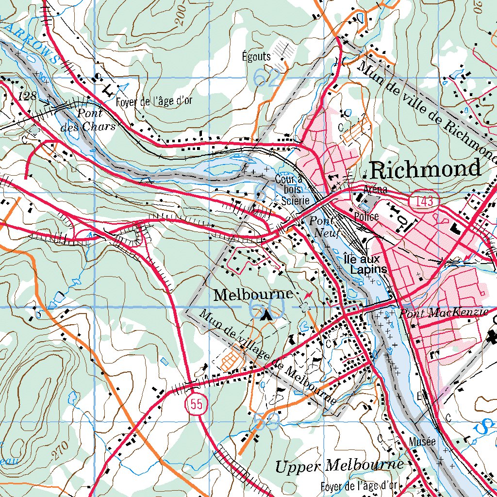 Richmond, QC (031H09 CanMatrix) Map by Natural Resources Canada ...
