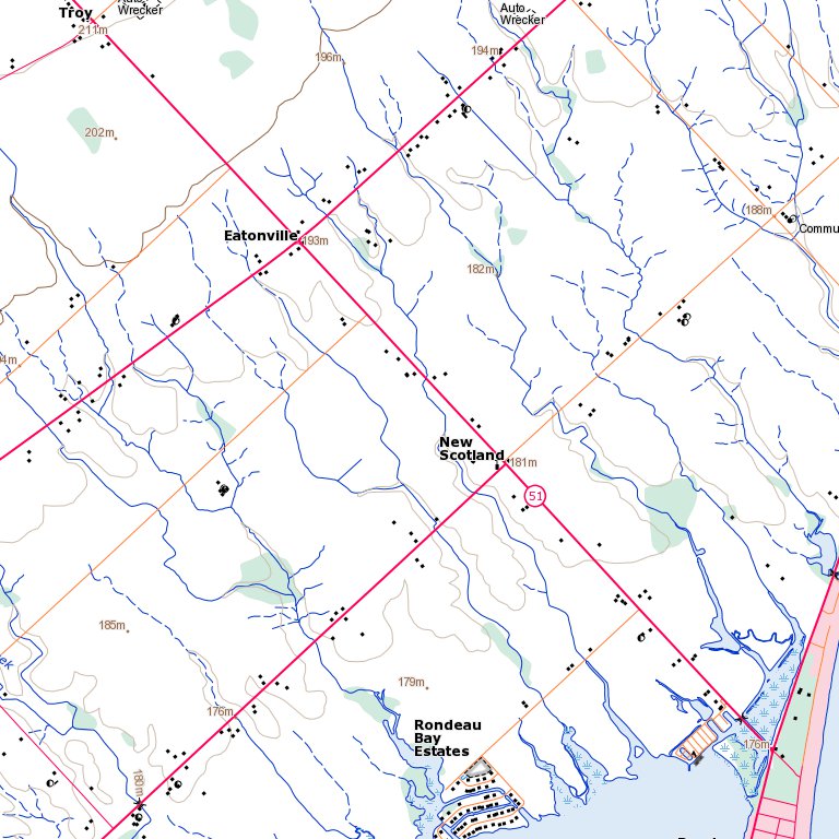 Ridgetown, ON (040I05 Toporama) Map by Natural Resources Canada ...