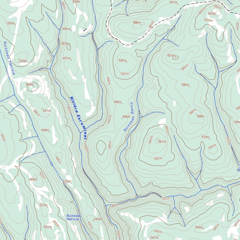 Ruisseau Jérôme, QC (022B07 Toporama) Map by Natural Resources Canada ...