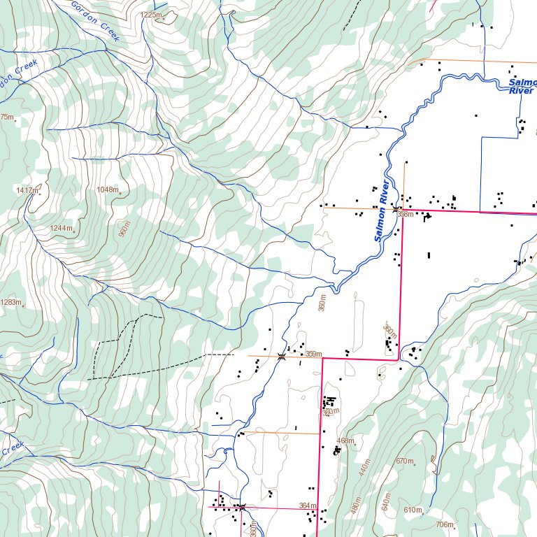 Salmon Arm, BC (082L11 Toporama) Map by Natural Resources Canada ...