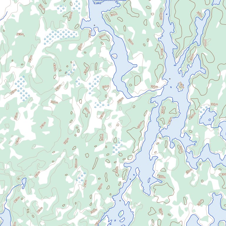 Sasaginnigak Lake, MB (052M12 Toporama) Map by Natural Resources Canada ...