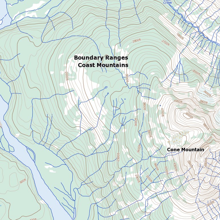 Scud River, BC (104G05 Toporama) Map by Natural Resources Canada ...