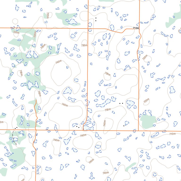 Sedgewick (073D13 Toporama) Map by Natural Resources Canada | Avenza Maps