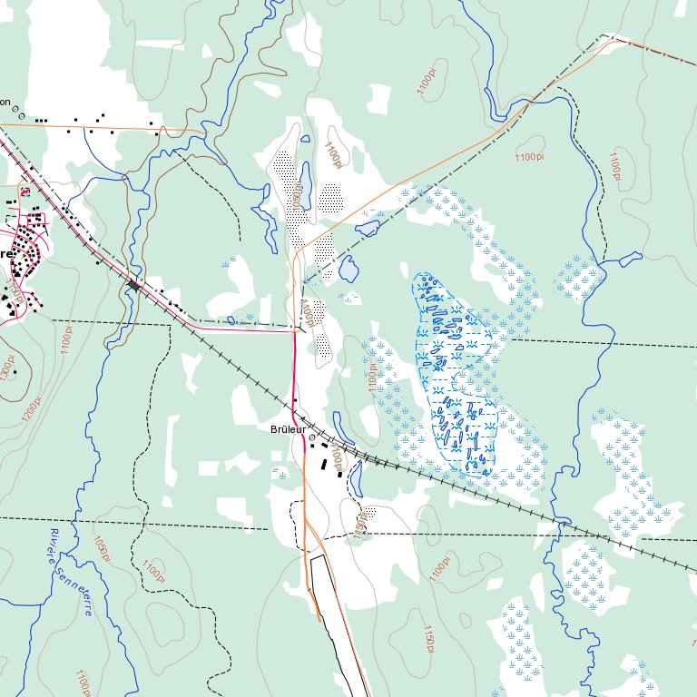 Senneterre, QC (032C06 Toporama) Map by Natural Resources Canada ...