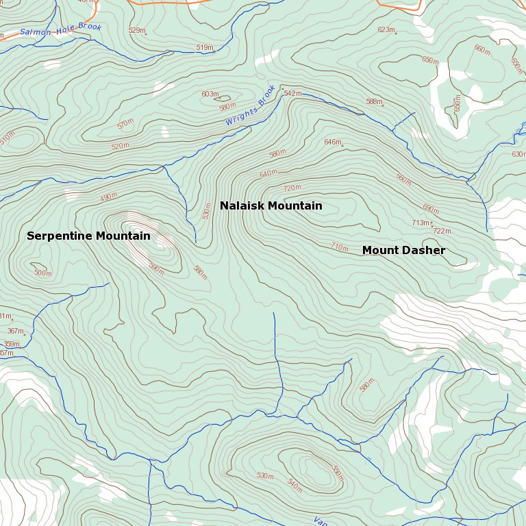 Serpentine Lake, NB (021O02 Toporama) Map by Natural Resources Canada ...