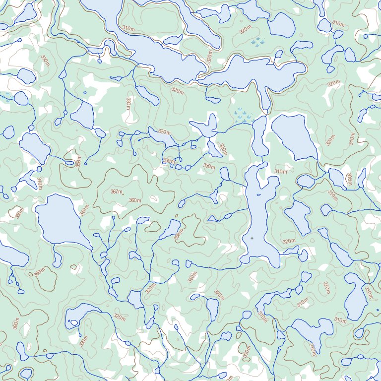 Simpson Lake, NT (097B03 Toporama) Map by Natural Resources Canada ...