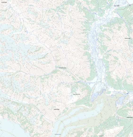 Slims River, YT (115B15 Toporama) Map by Natural Resources Canada ...