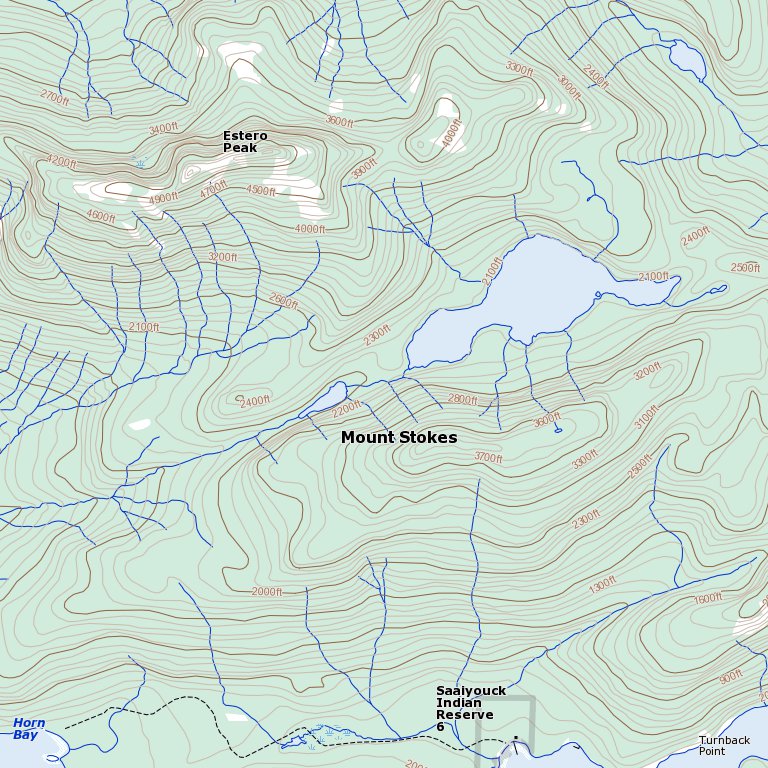 Sonora Island (092K06 Toporama) Map by Natural Resources Canada ...