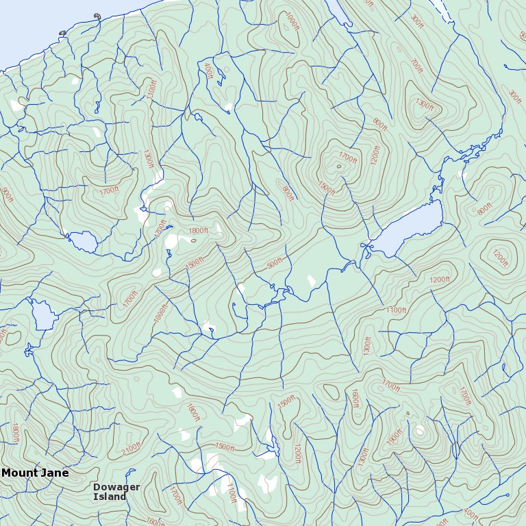 Spiller Channel, BC (103A08 Toporama) Map by Natural Resources Canada ...