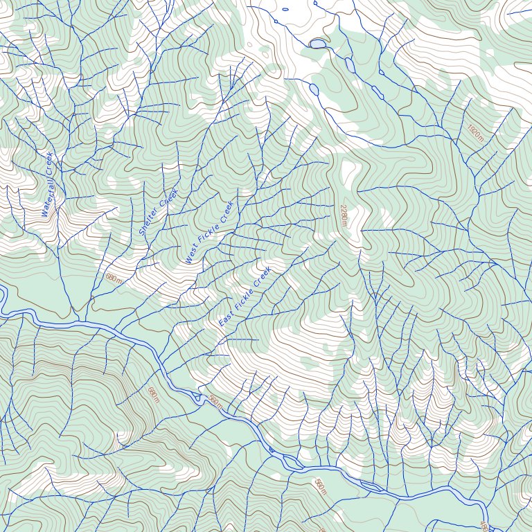 Stein River (092I05 Toporama) Map by Natural Resources Canada | Avenza Maps