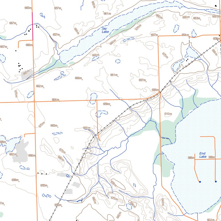 Unity, SK (073C06 Toporama) Map by Natural Resources Canada | Avenza Maps