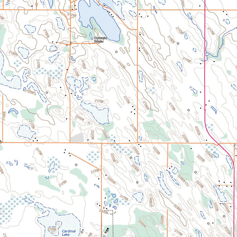 Vincent Lake, AB (073L03 Toporama) Map by Natural Resources Canada ...