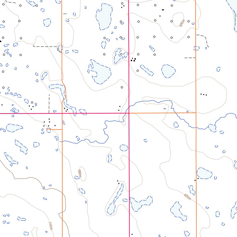 Wainwright, AB (073D15 Toporama) Map by Natural Resources Canada ...