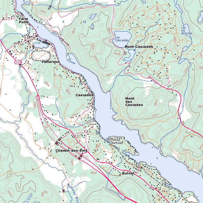 Wakefield, ON (031G12 Toporama) Map by Natural Resources Canada ...