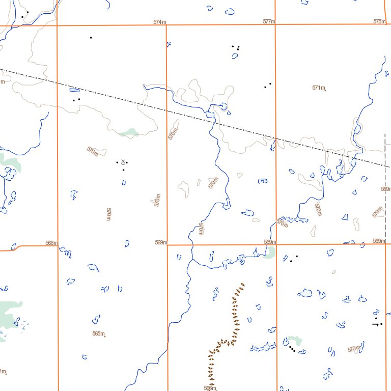 Watson, SK (073A02 Toporama) Map by Natural Resources Canada | Avenza Maps