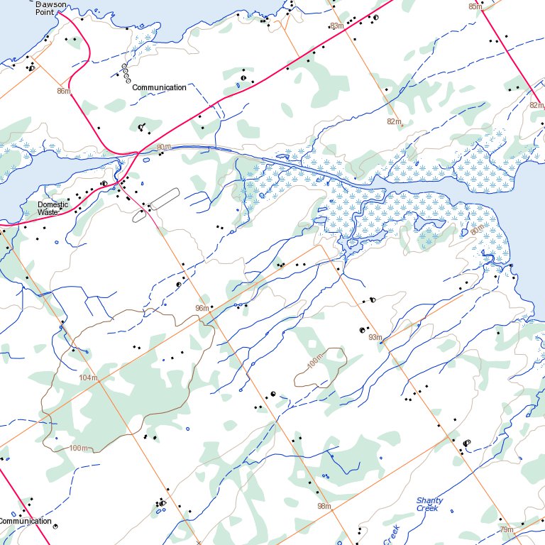 Wolfe Island (031C01 Toporama) Map by Natural Resources Canada | Avenza ...