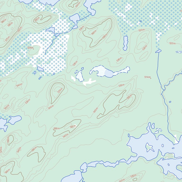 Wolvernan Lakes (074F09 Toporama) Map by Natural Resources Canada ...