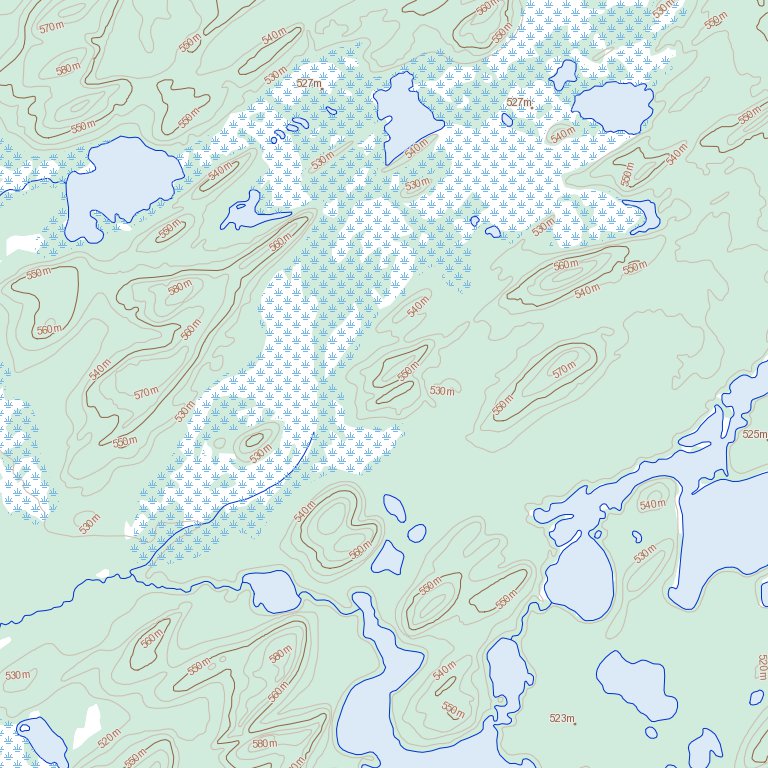 Wolvernan Lakes (074F09 Toporama) Map by Natural Resources Canada ...