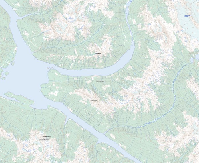 Wood Arm, BC (083D01 Toporama) Map by Natural Resources Canada | Avenza ...