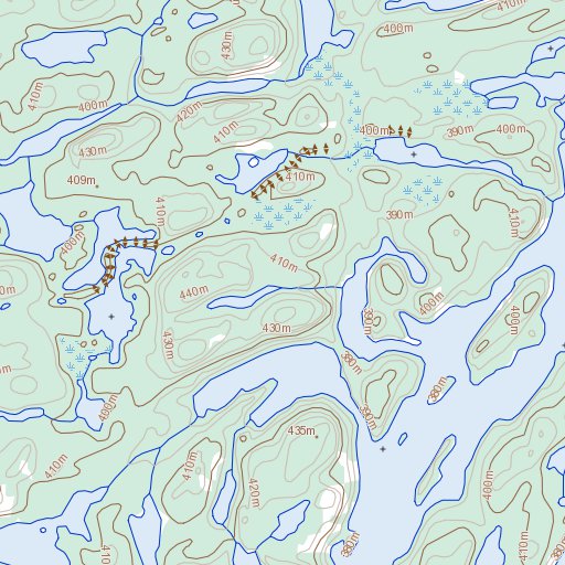 Young Lake (074P10 Toporama) Map by Natural Resources Canada | Avenza Maps