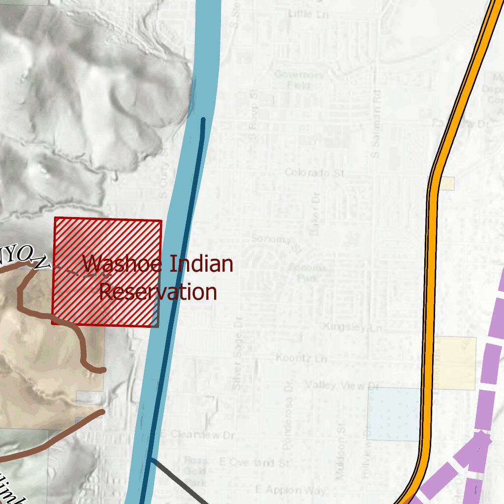 Carson City OHV Map by Nevada Department of Conservation and Natural ...