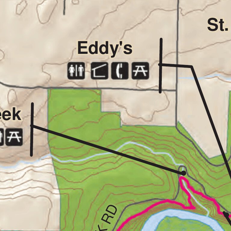 Letchworth State Park Trail Map South by New York State Parks | Avenza Maps