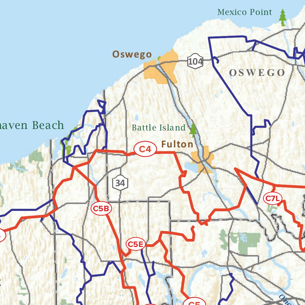 NYS Snowmobile Trail System Map by New York State Parks | Avenza Maps