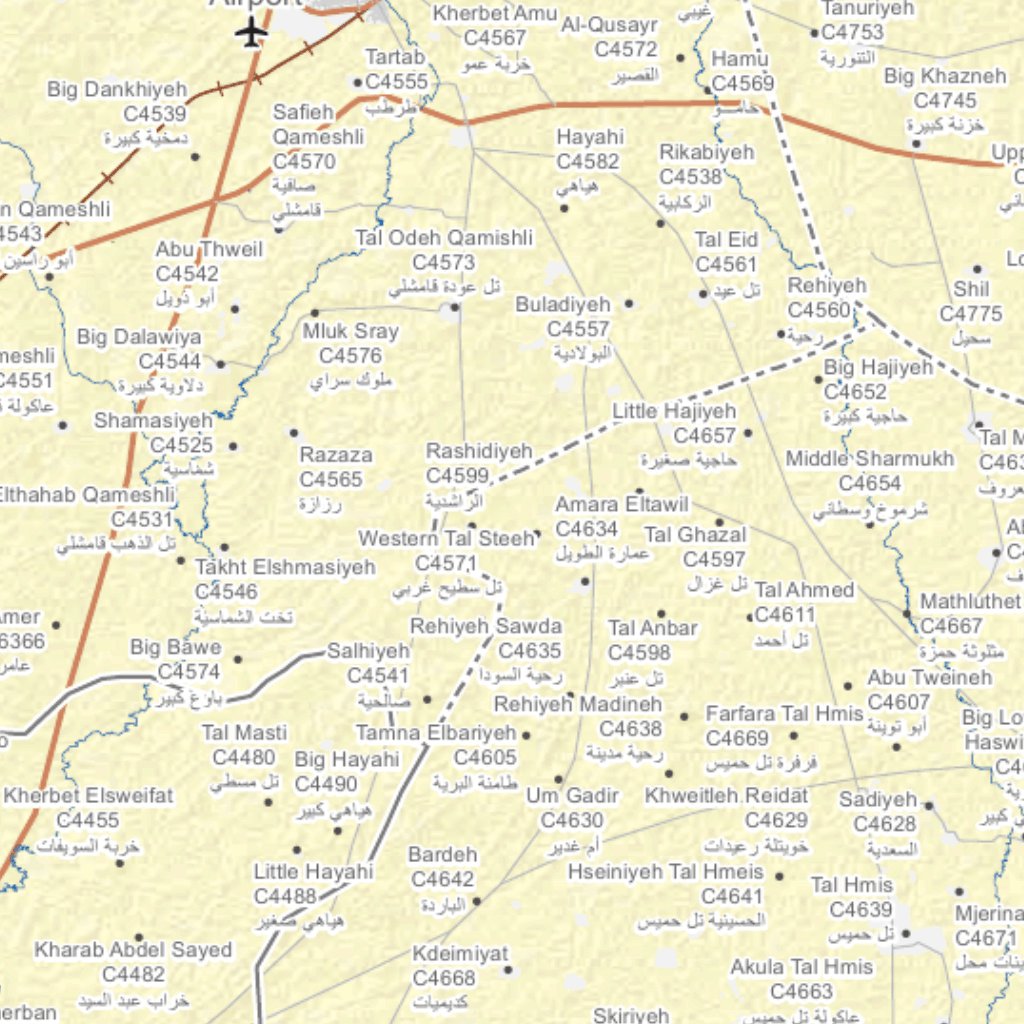 Al Hasakeh governorate reference maps Map by UN OCHA Regional office ...