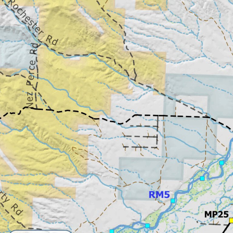 Big Hole River Melrose to Twin Bridges Map by Off The Grid Maps ...