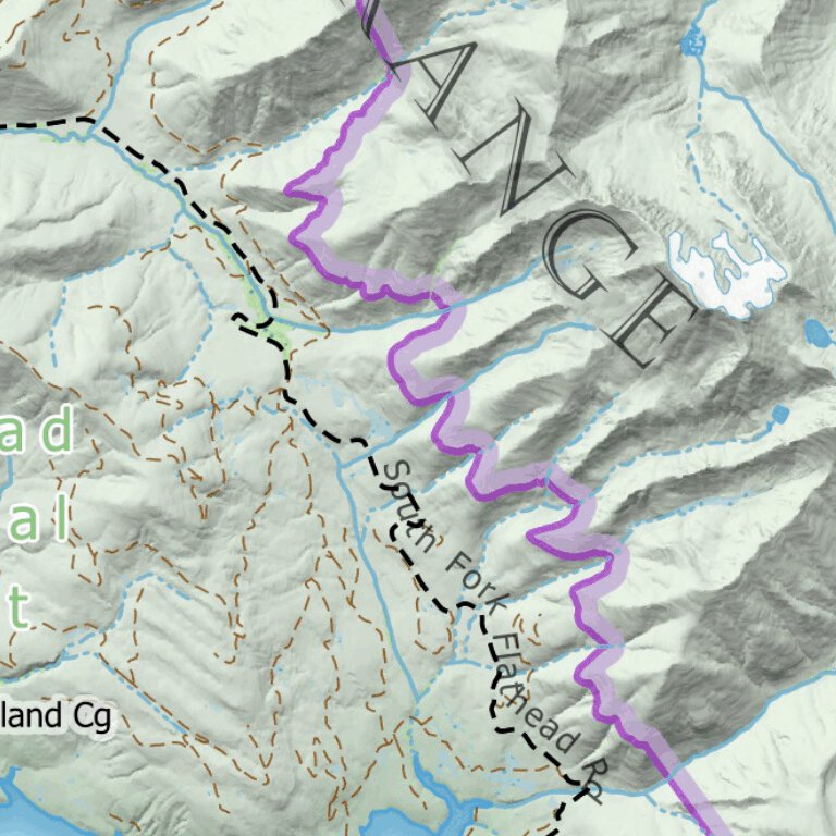 Flathead River Middle Fork Map by Off The Grid Maps | Avenza Maps