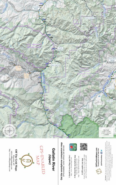 Gallatin River Upper Map by Off The Grid Maps | Avenza Maps
