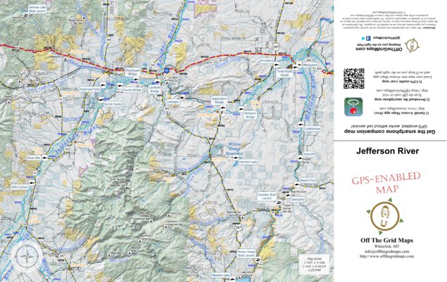 Jefferson River Map by Off The Grid Maps | Avenza Maps