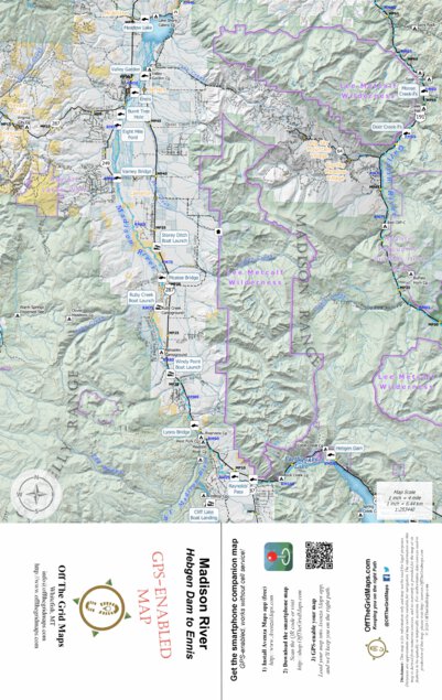 Madison River Hebgen Dam to Ennis Map by Off The Grid Maps | Avenza Maps