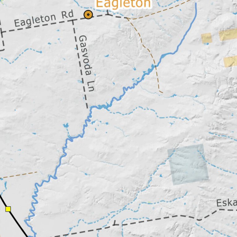 Missouri River White Cliffs Map by Off The Grid Maps | Avenza Maps