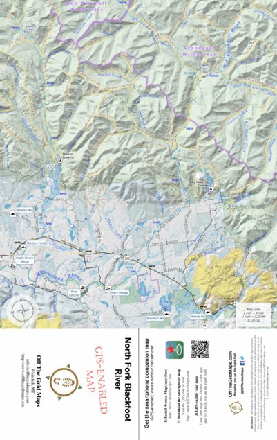 North Fork Blackfoot River Map by Off The Grid Maps | Avenza Maps
