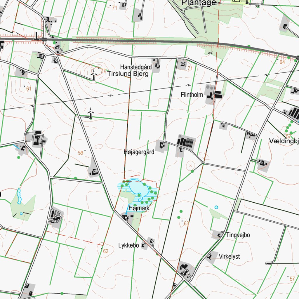 90_Vejen_kommune_DK Map by OnlyMaps.dk | Avenza Maps