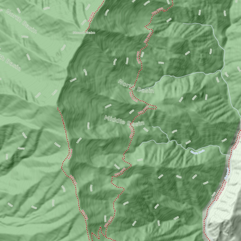 Mount Nebo - Payson Canyon Map by Orbital View, Inc. | Avenza Maps