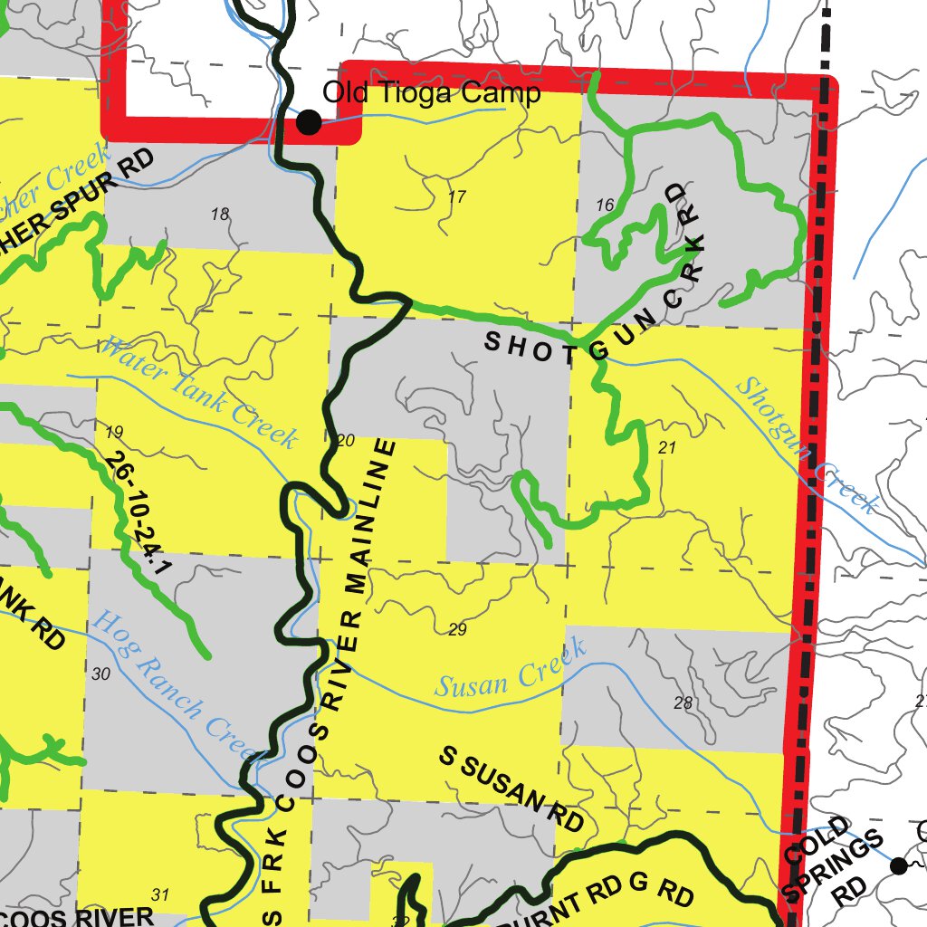 Coos Mtn Map by Oregon Department of Fish and Wildlife | Avenza Maps