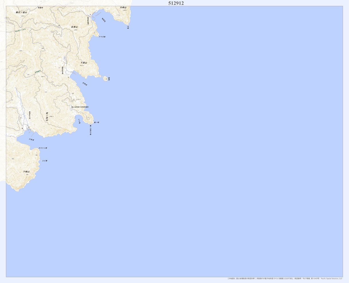 512912 Nagasaki, Tsushima-shi Map by Pacific Spatial Solutions, Inc ...