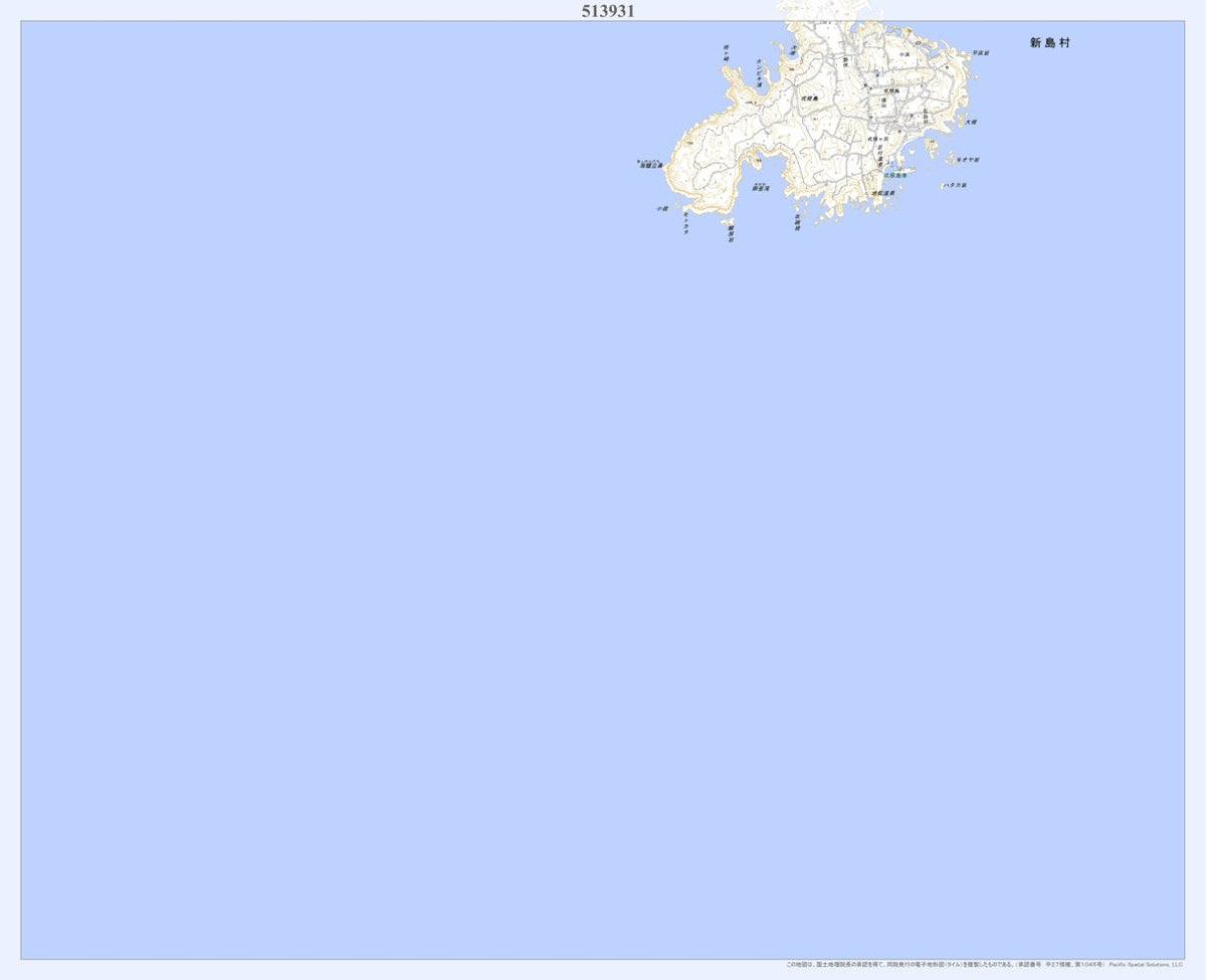 513931 Tokyo, Niijima-mura Map by Pacific Spatial Solutions, Inc ...