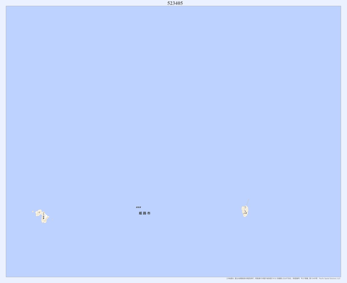 523405 Hyogo, Himeji-shi Map by Pacific Spatial Solutions, Inc ...