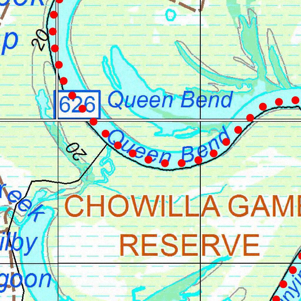 PaddleSA Chowilla Island Loop Trail Map by PaddleSA | Avenza Maps