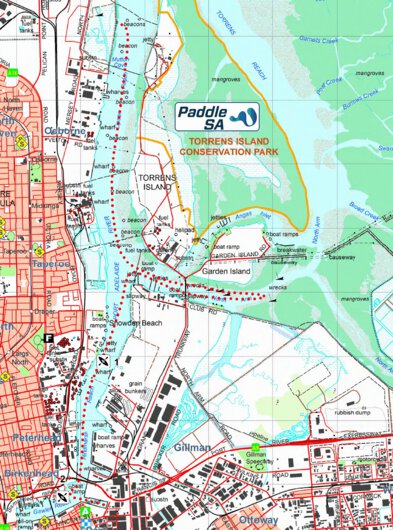 PaddleSA Port River Explorer Map by PaddleSA | Avenza Maps